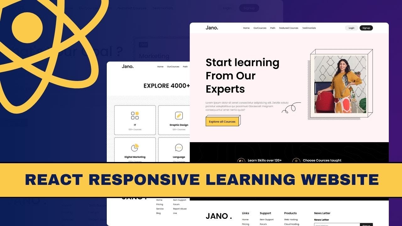 Learn React JS Development Step By Step Creating Stunning Portfolio ...