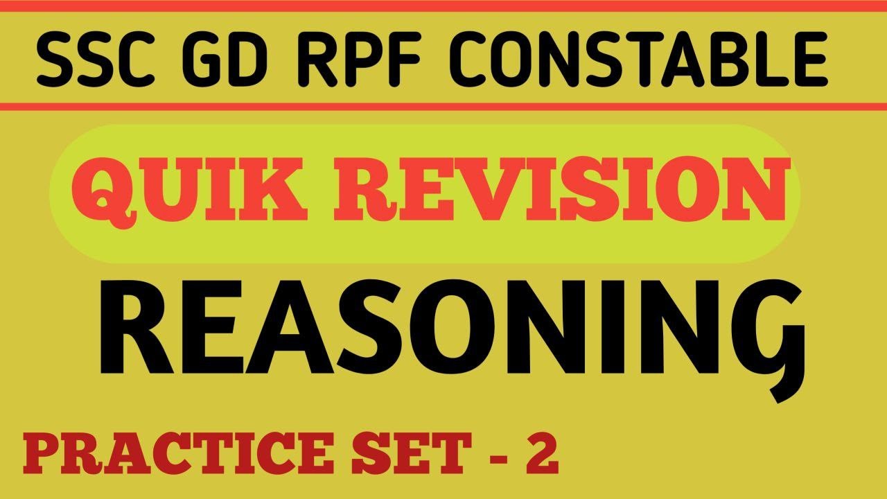 [REASONING SPECIAL PRACTICE CLASS EASY MODERATE & HARD LEVEL] (BY ...