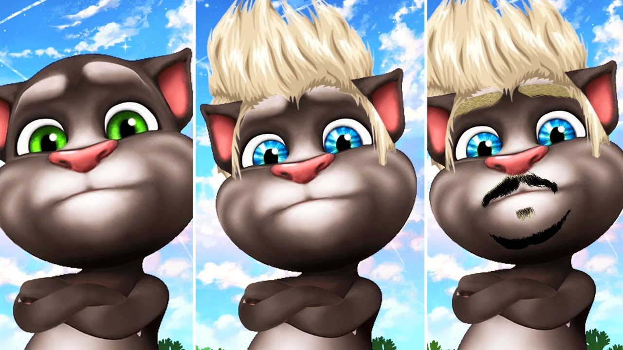 Talking Tom Hairstyle Game 😹 CUTE TALKING TOM - YouTube