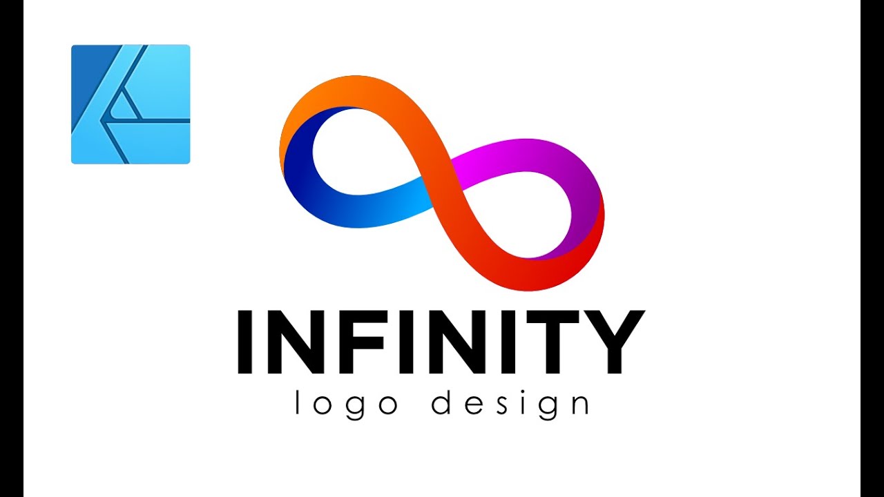 How to Create Infinity Logo Using Affinity Designer - YouTube