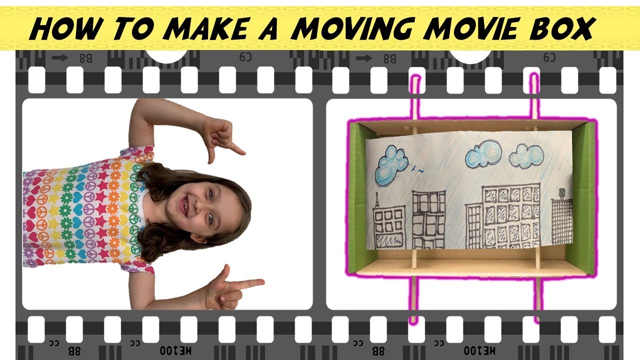 How to Make A Moving Movie / Cinema Box - YouTube