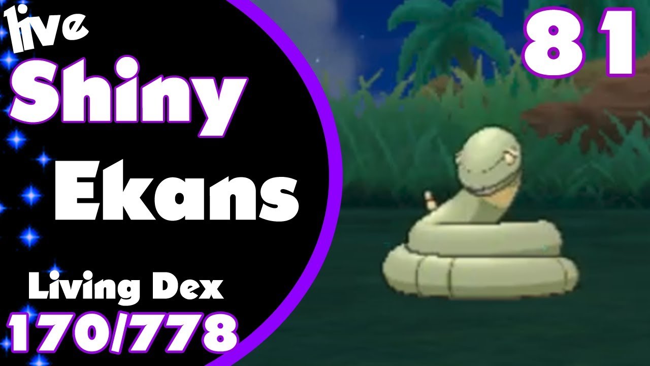 LIVE Shiny Ekans! First Shiny of Ultra Sun and Moon! - YouTube
