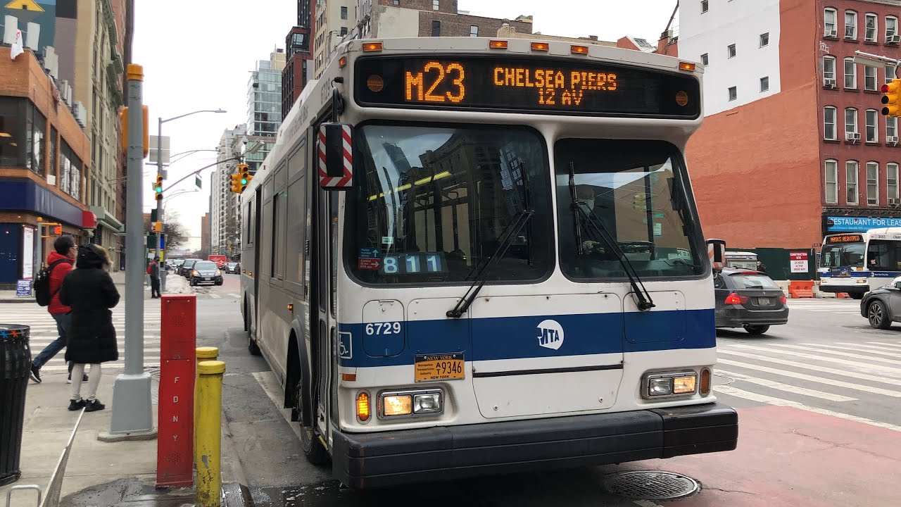 NYCT Bus: Orion VII Gen 2+ OG Hybrid #6729 Operating on the M23-SBS ...