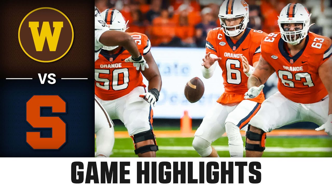 Western Michigan vs. Syracuse Game Highlights | 2023 ACC Football - YouTube