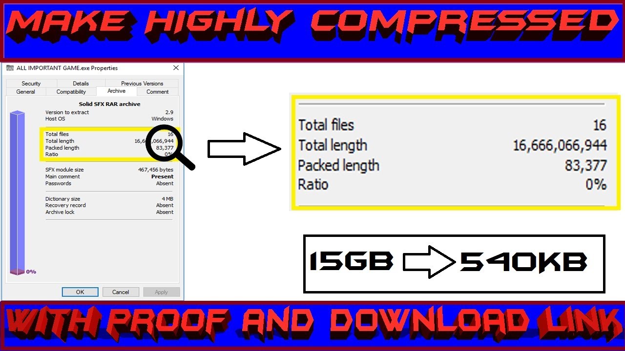 How To Make Highly Compressed File With Proof YouTube How To Make Highly Compressed File With Proof YouTube