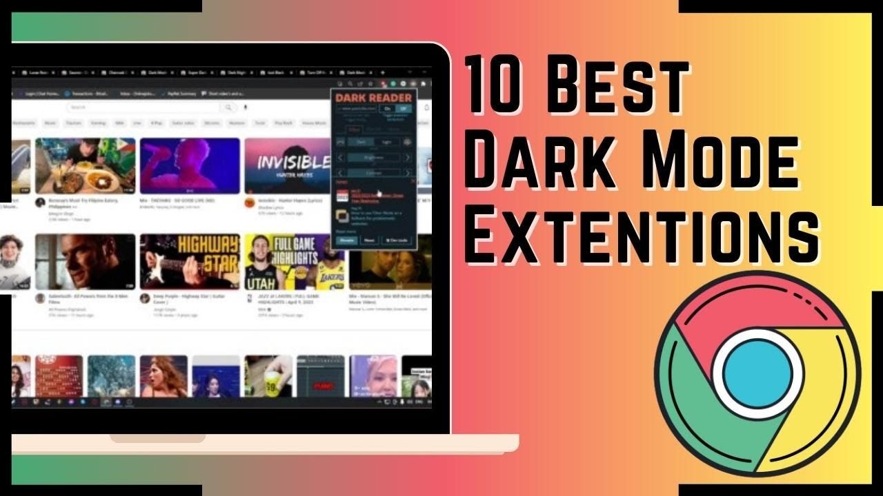 Best Dark Mode Extentions - YouTube