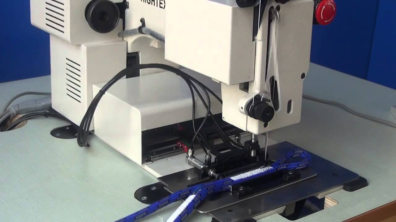 Extra heavy duty compact type automatic pattern sewing machine rope ...