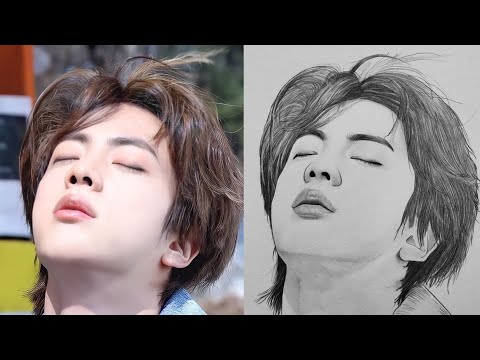 How to draw BTS Jin Step by Step (1) - Drawing Tutorial | YouCanDraw