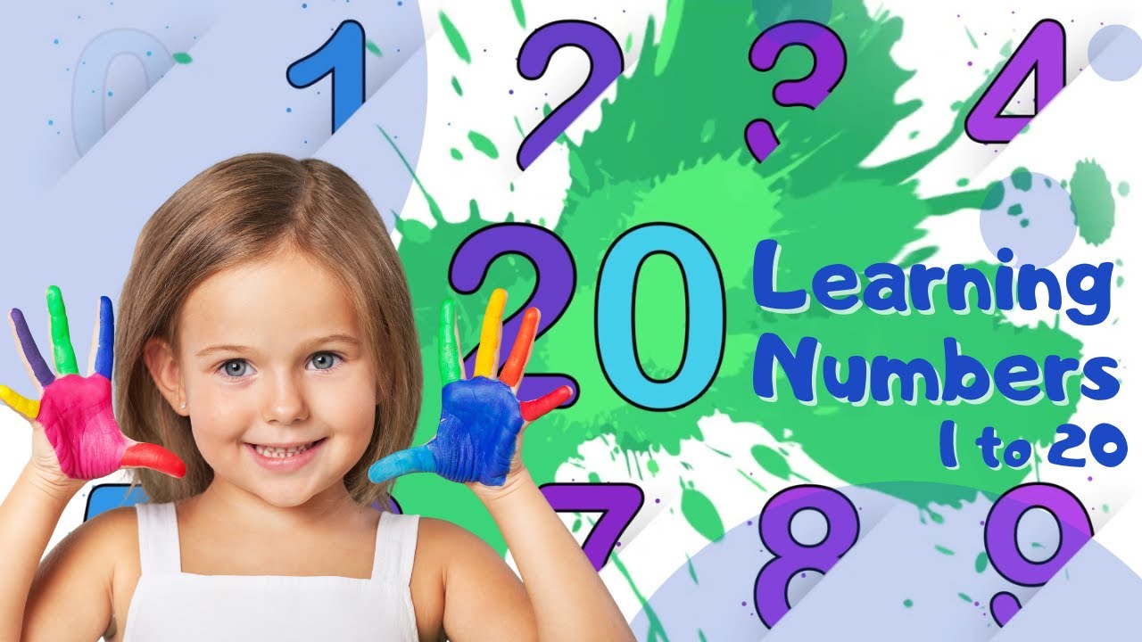 Learning to count from 1 to 20 | Numbers for kids | We love counting ...