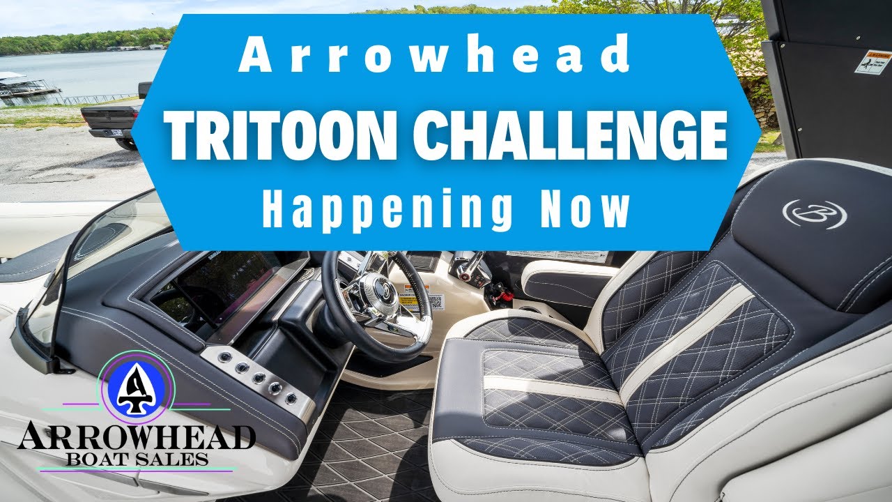 2023 Tritoon Challenge Arrowhead Boat Sales - YouTube