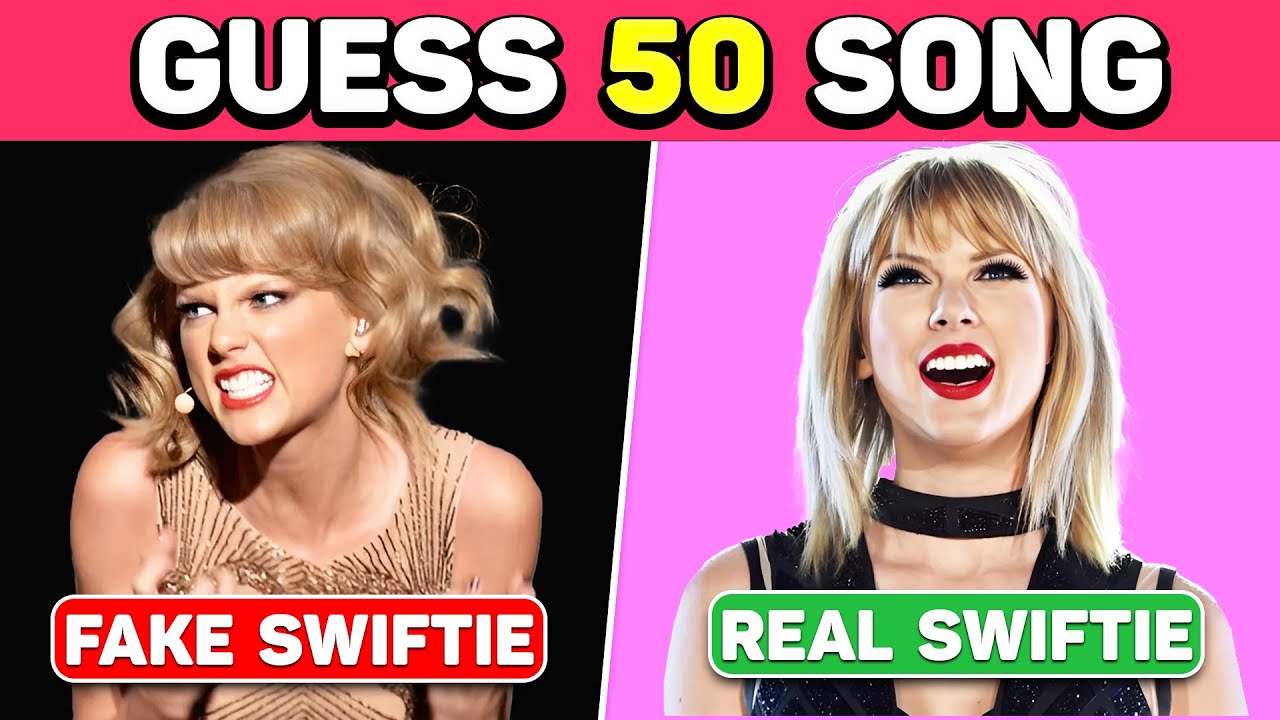 Guess Top 50 Taylor Swift Songs 🎤 Most Popular Music Quiz📝Swiftie Test ...