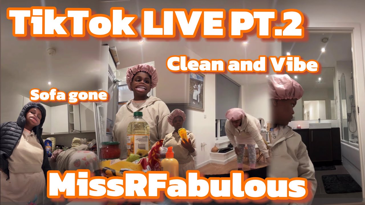 TikTok Live with MissRFabulous | Cleaning & Vibes… Sofa Gone, Out With ...