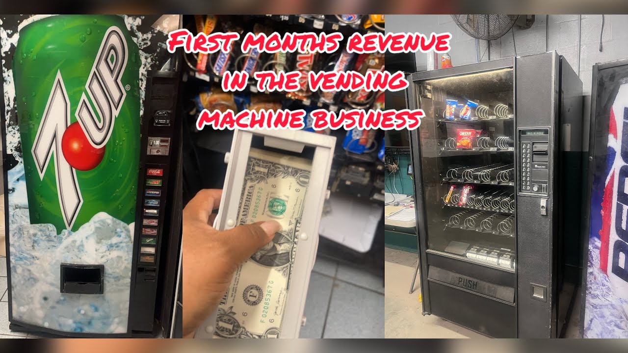 first month revenue of the vending machine business. #vendingmachine# ...