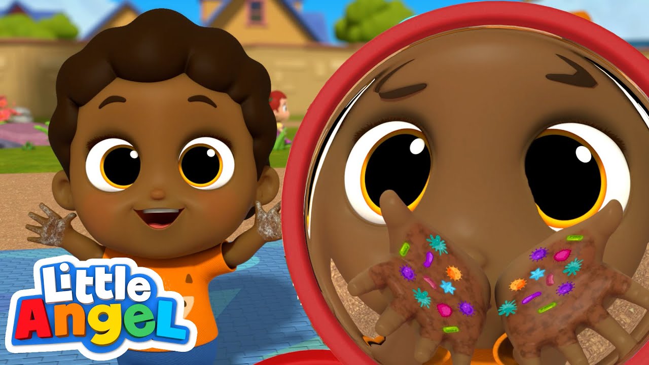 Wash Your Hands More!! 🫧🧼 | Little Angel Kids Songs + Nursery Rhymes ...
