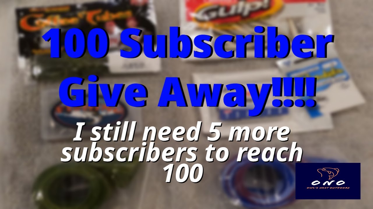 I still need 5 more Subscribers to reach 100 for a Give Away - YouTube
