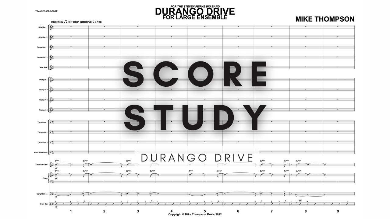 Mike Thompson – DURANGO DRIVE – Score Study - YouTube