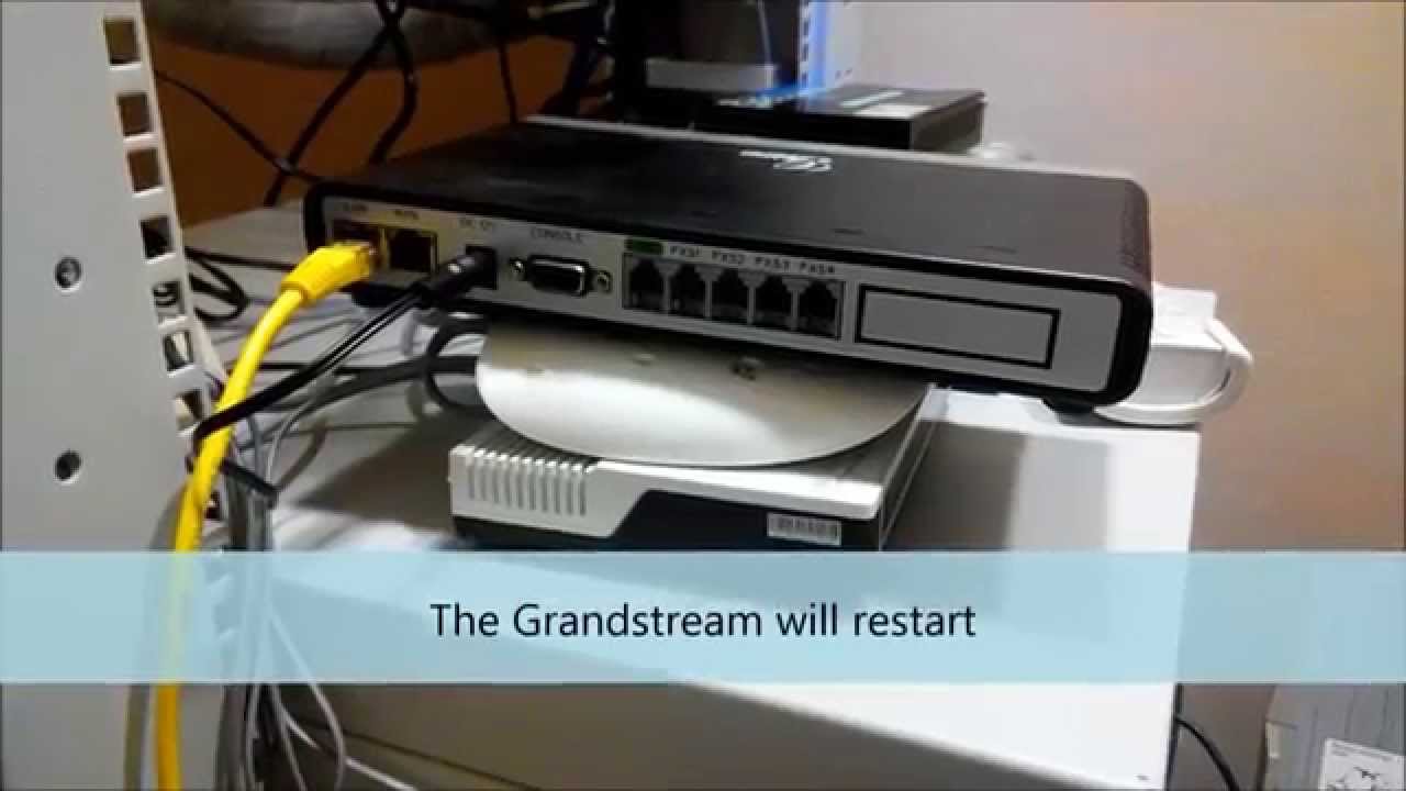[TUTORIAL] How To Reset Grandstream 4004 Using LAN Port - YouTube