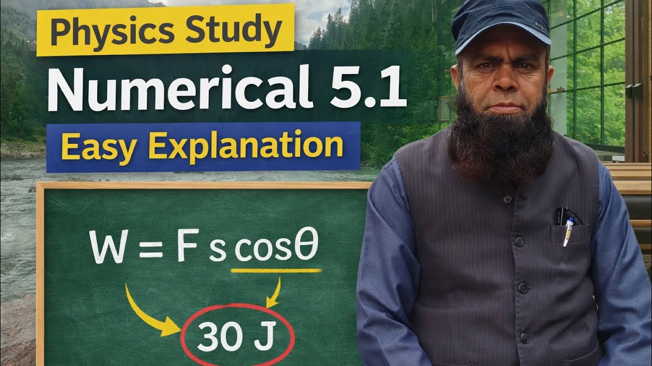 Numerical 5.1 | Work Done | Unit 5 Physics | No Ratta Method - YouTube