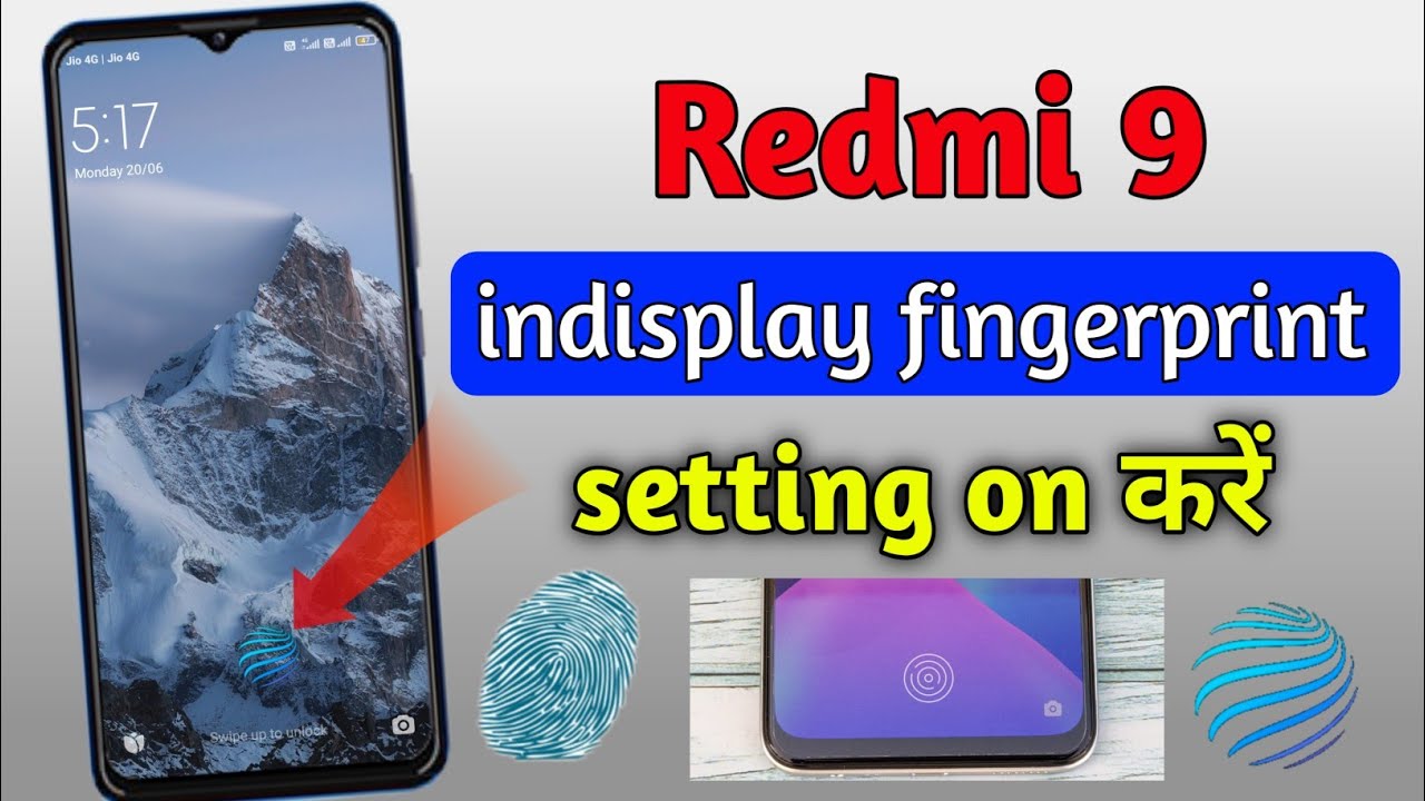 Redmi 9 fingerprint lock | redmi 9 main display fingerprint lock kaise ...