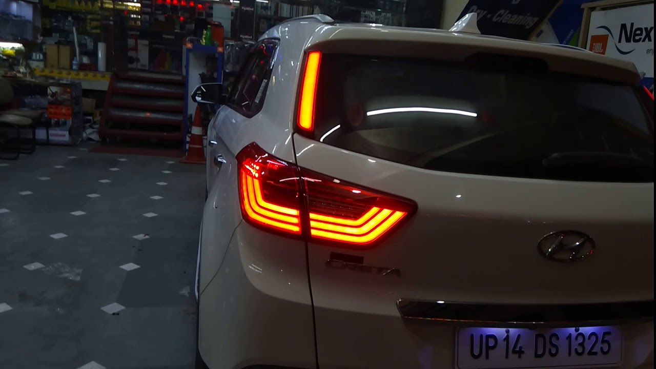 Hyundai new creta 2019 LED MATRIX TAIL LIGHTS NEW CRETA(3) - YouTube