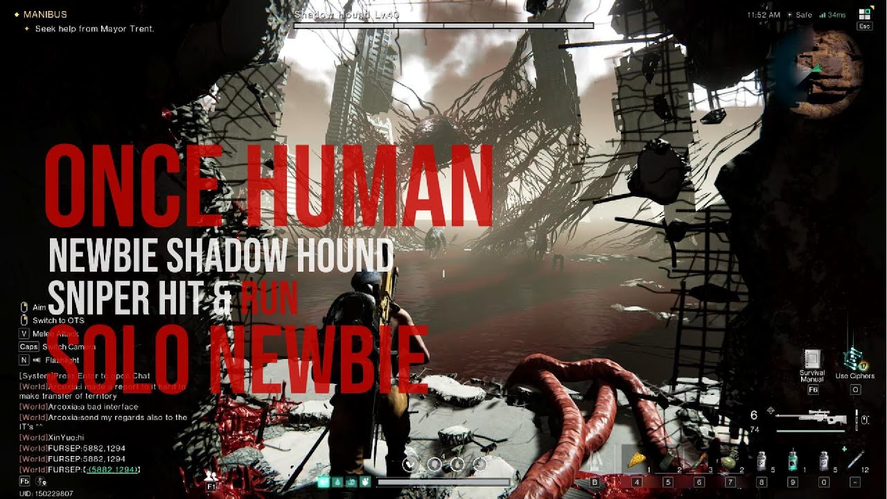 Once Human : Shadow Hound SOLO sniper - YouTube