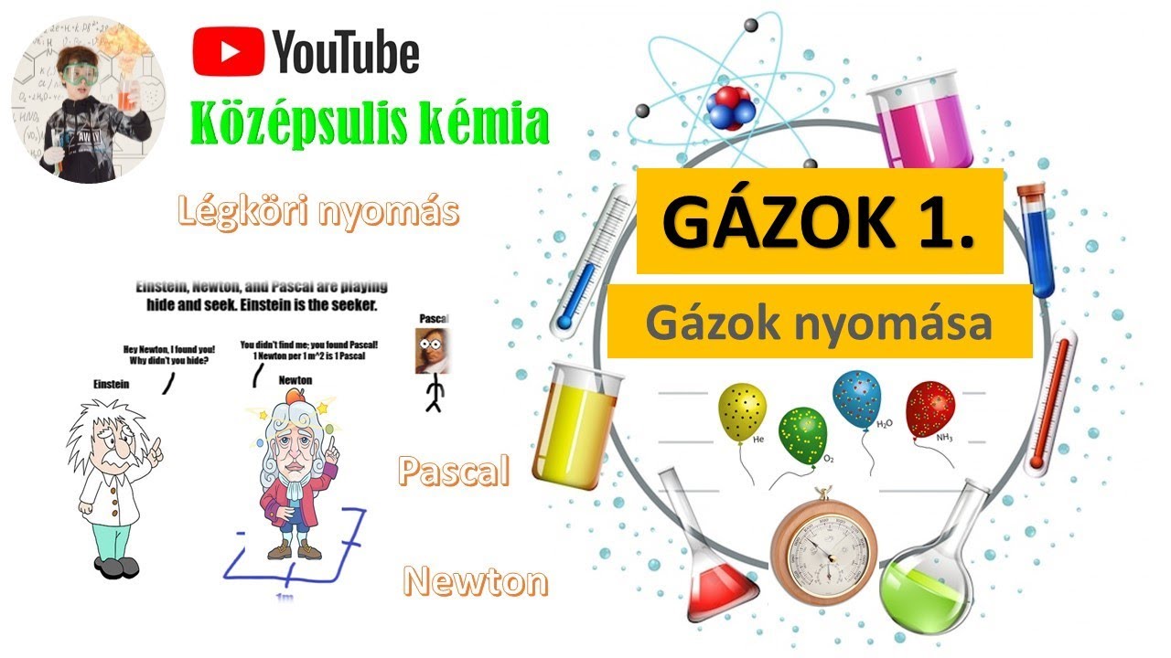 20. Gázok 1.- Gázok nyomása, légnyomás (mértékegységek...Pa, Newton ...