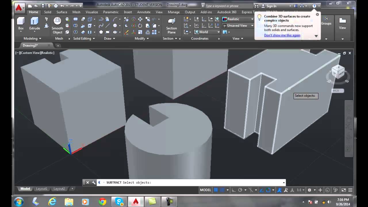 3D Modeling 06-13 Creating Features with Extrude - YouTube