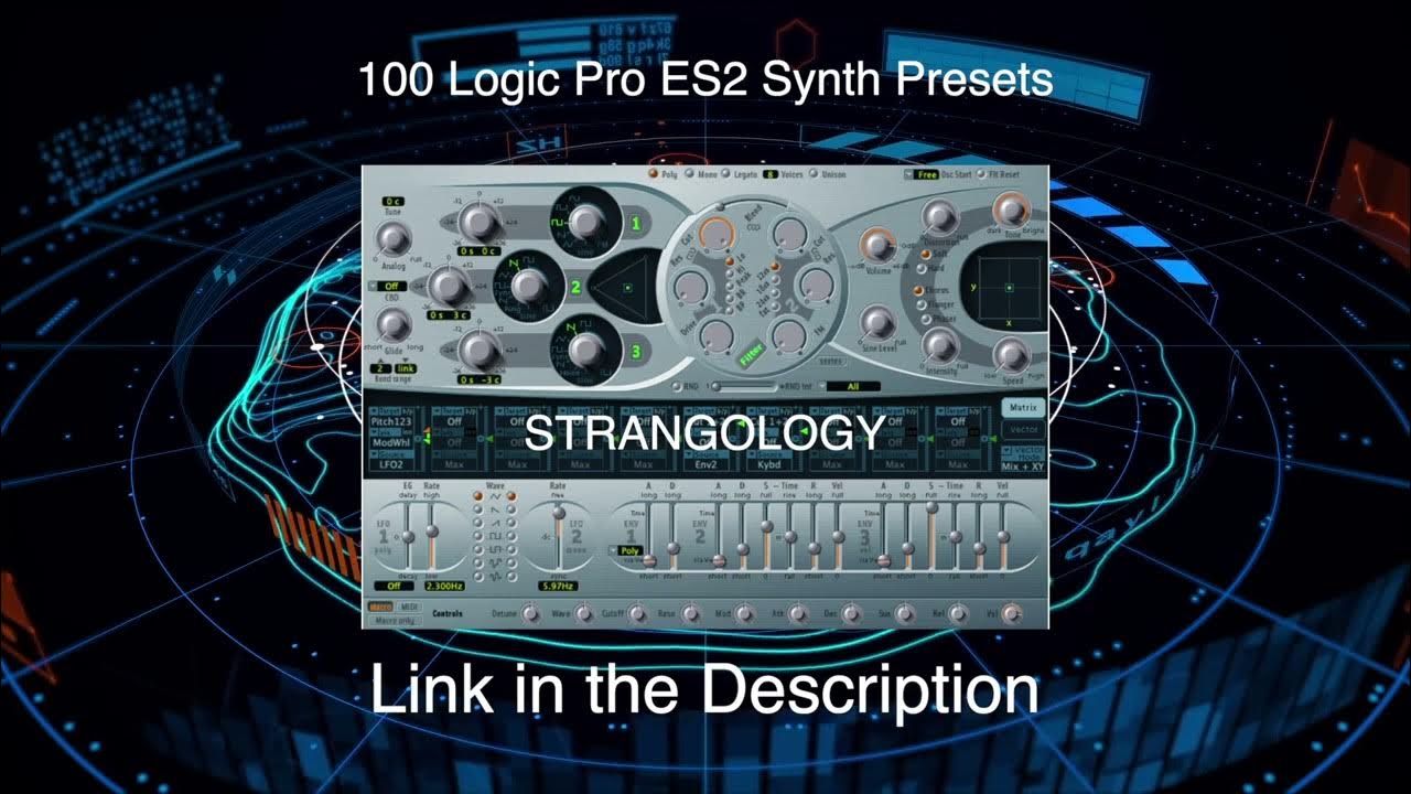 Logic Pro ES2 Strangology 100 Synth Presets | Apple Logic Pro - YouTube