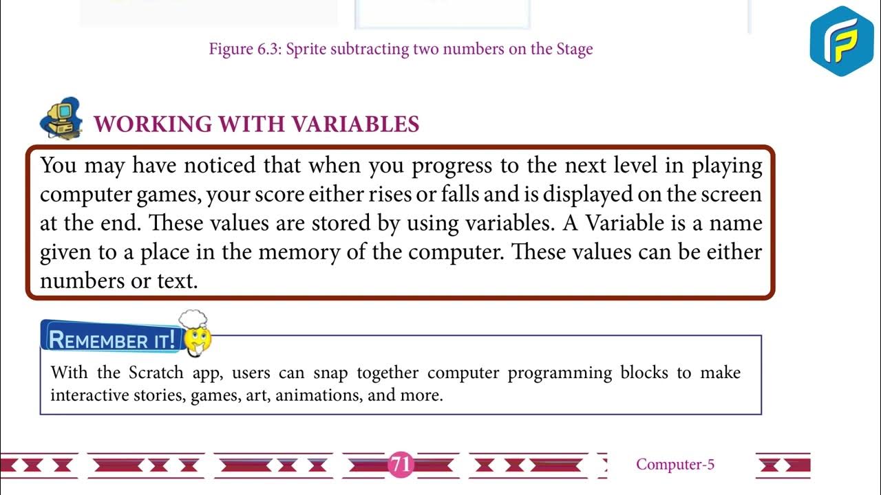 Franklin Computer Class 5 - Chapter - 6 Programming In Scratch - YouTube