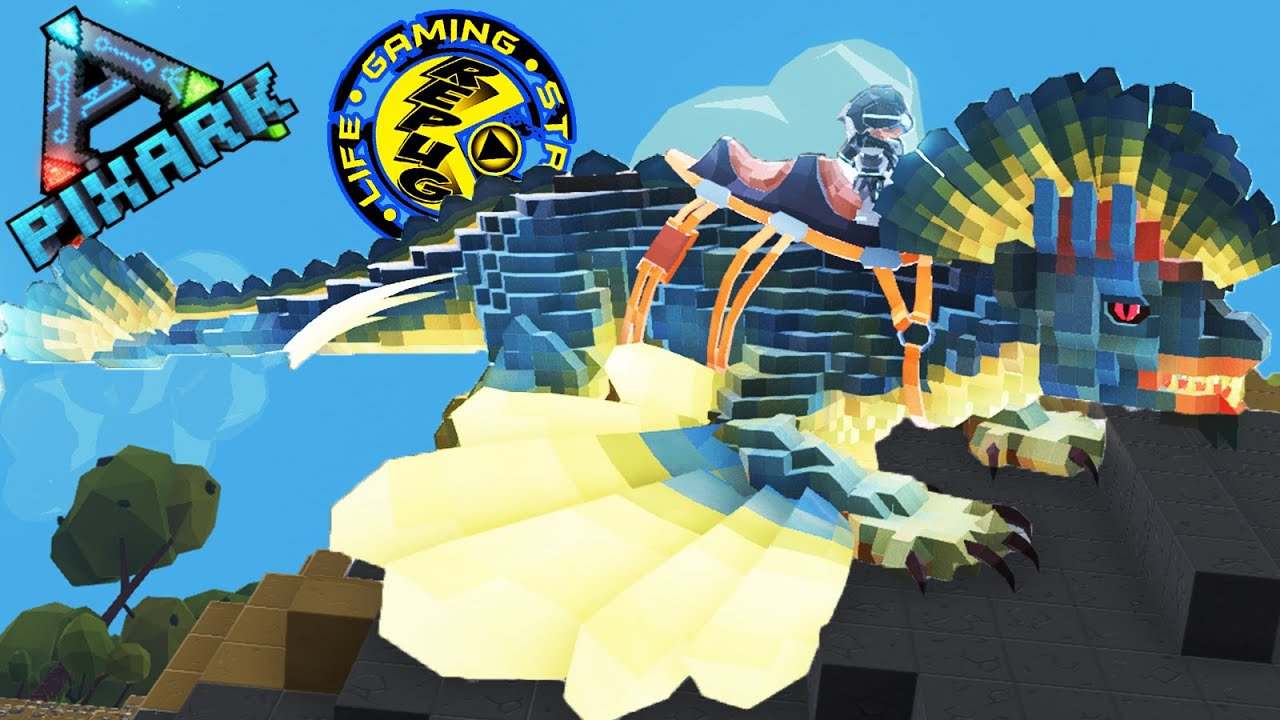 PixARK Skyward How to Tame a RockDrake and Tek Armor time!! [RePuG ...