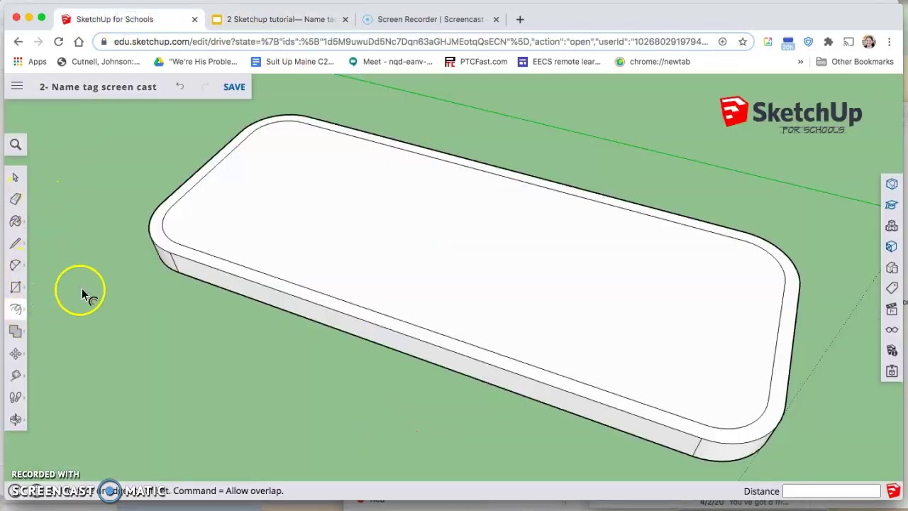 2 Sketchup tutorial- Name tag (screencast) - YouTube
