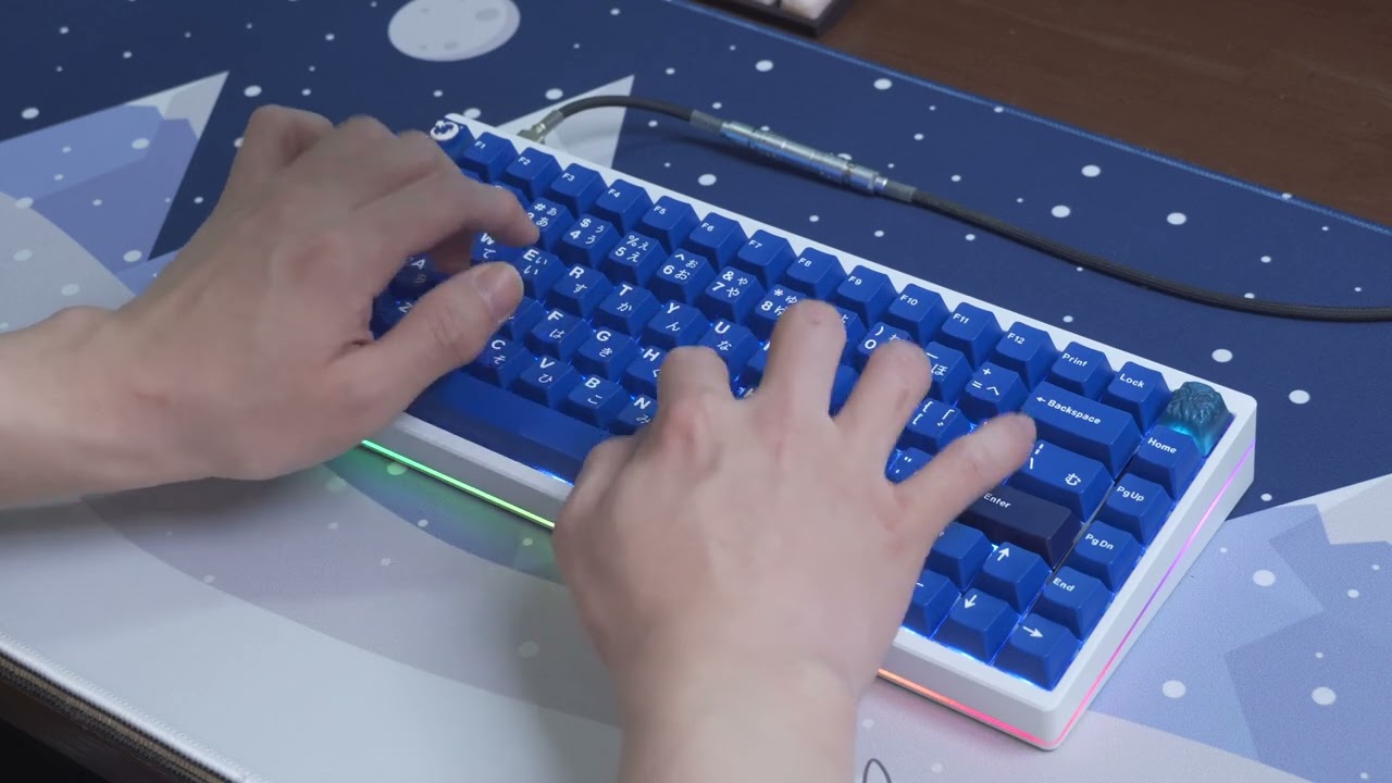 KBD75 v3.1 with lubed Gateron CJs Typing Sounds - YouTube