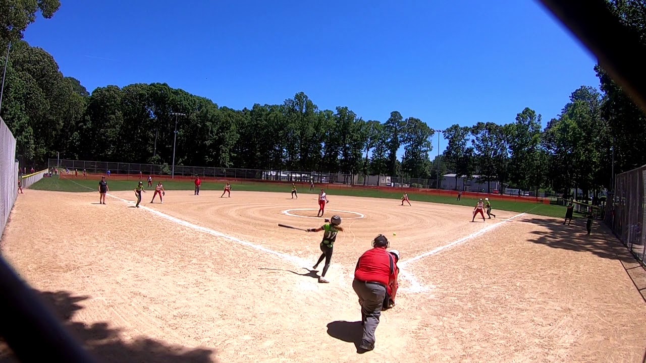 Emily fielding 1st for out assist - YouTube