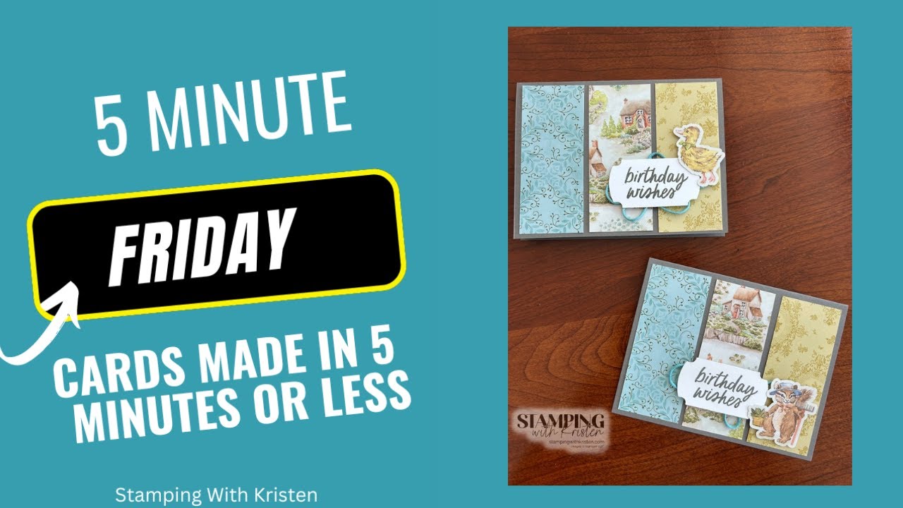 5 minute card! Create a card with Storybook Moments 12x12 Specialty ...