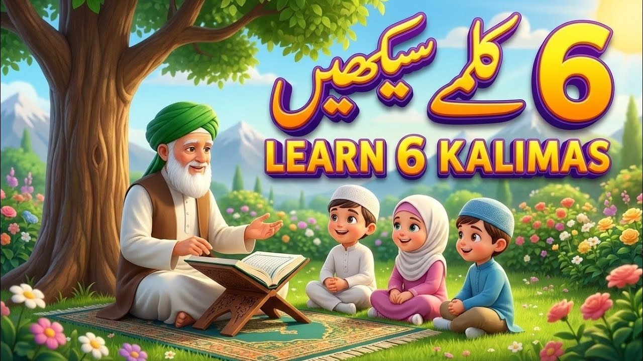 Kalma sharif 6 | Learn Six kalimas in arabic | Six Kalimas for kids # ...