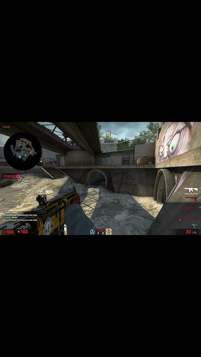 CSGO - Overpass CT Flash for outer monster - YouTube