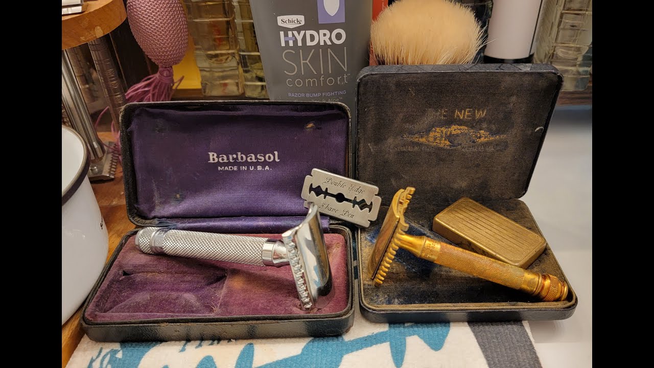 Barbasol Floating Head vs Gillette New Long Comb! - YouTube