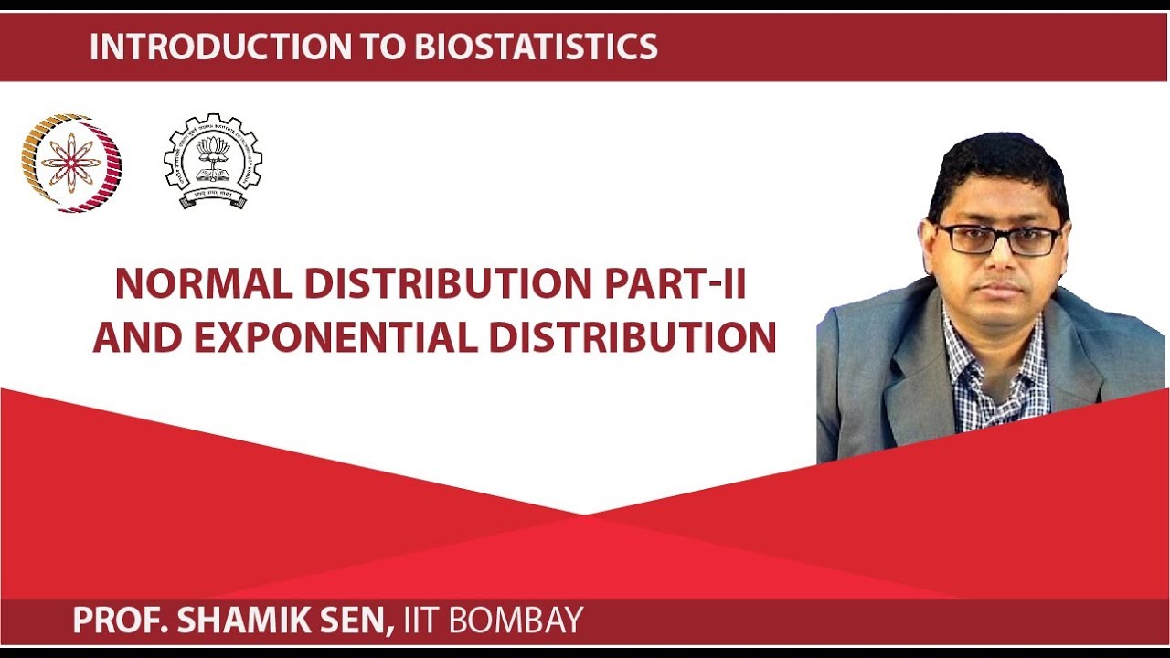 Normal distribution Part-II and Exponential distribution - YouTube