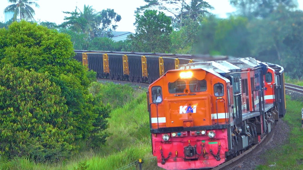 The Most Advanced Locomotive in Indonesia CC 205 Babaranjang Train ...