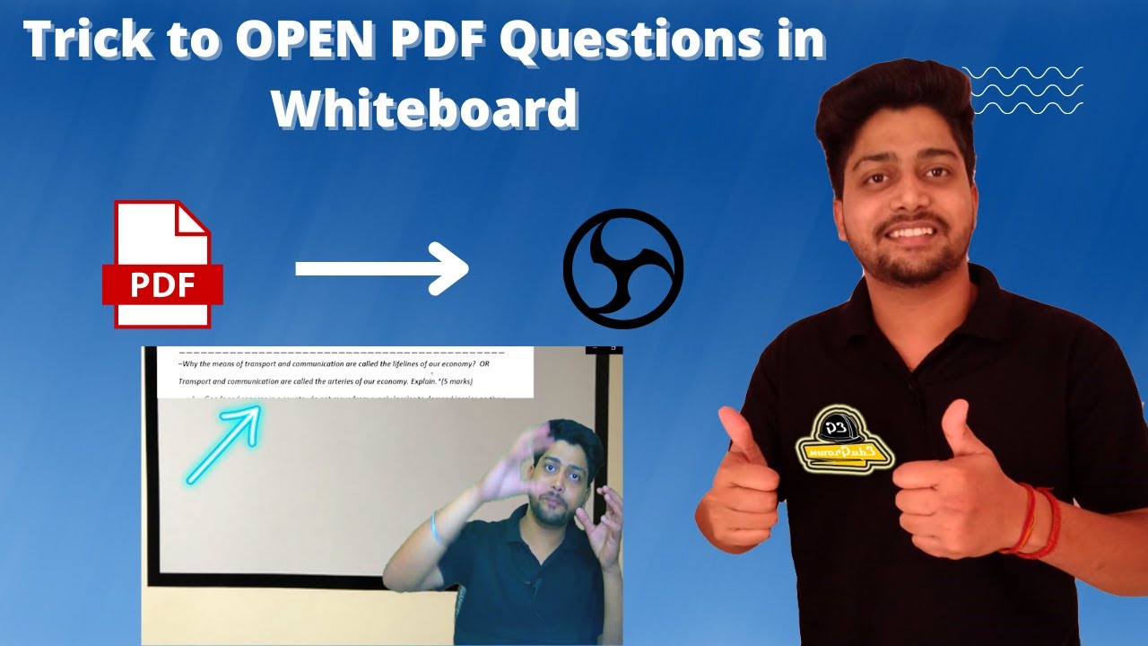 Trick To OPEN PDF ions In Whiteboard How To Show PDF In OBS Trick To OPEN PDF ions In Whiteboard How To Show PDF In OBS