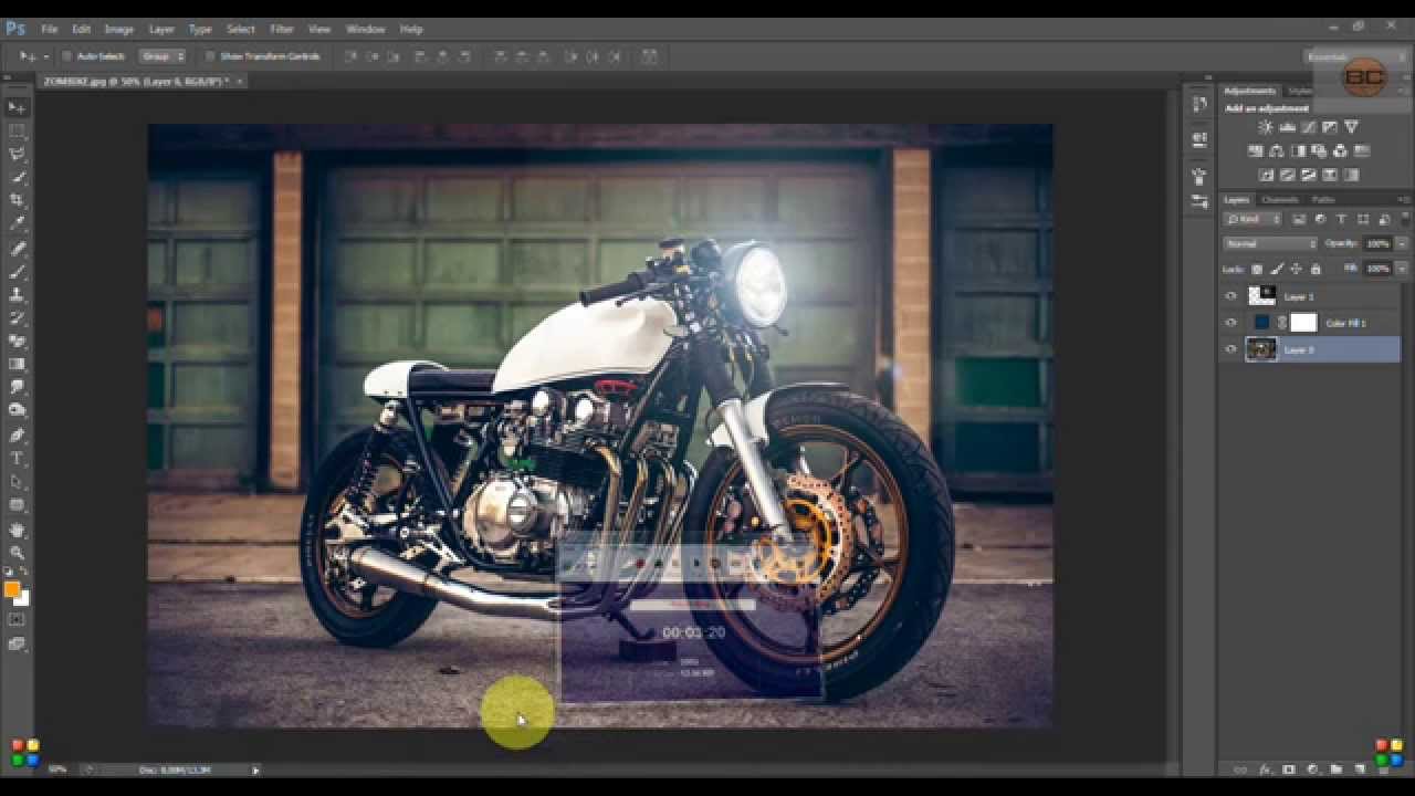 Bike photo retouch in photoshop - YouTube