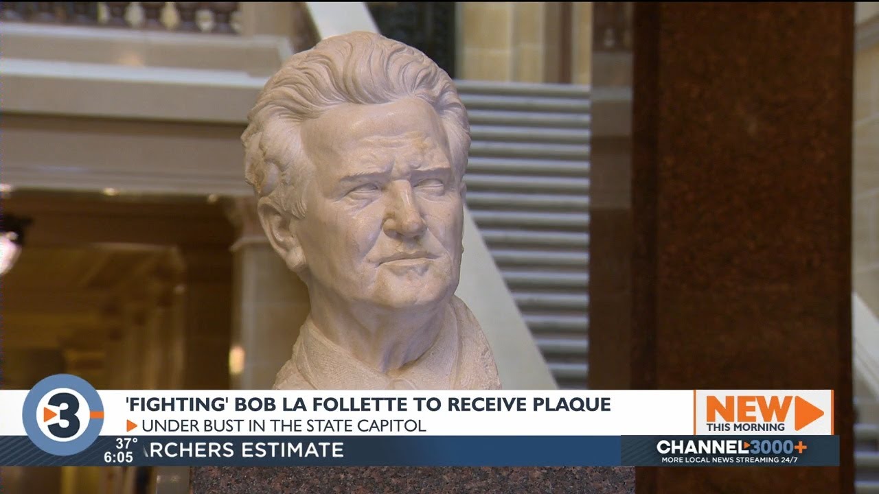 Fundraising for 'Fighting Bob' La Follette plaque in Capitol - YouTube