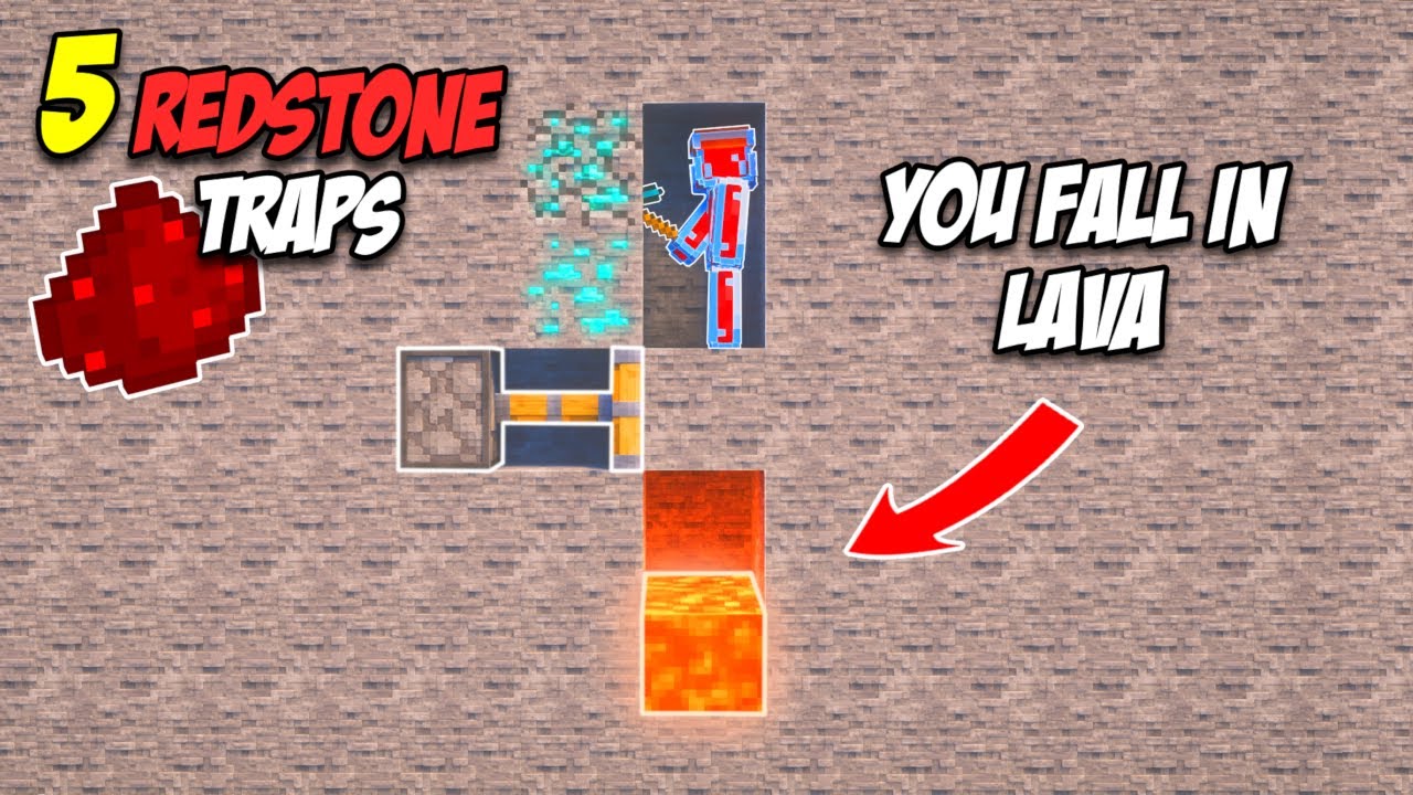 5 Redstone Traps To Kill Your Friends in Minecraft - YouTube