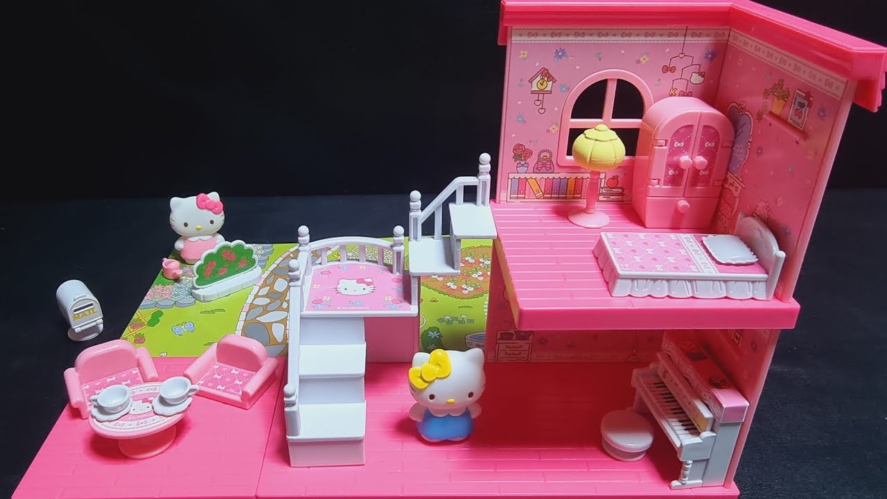Toy Collection | 4 Minutes Satisfying with Hello Kitty Two Story House ...