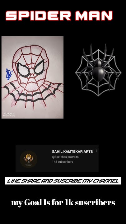 How to draw Spider-Man in 30 sec 🔥| Level 2 || #spiderman # ...