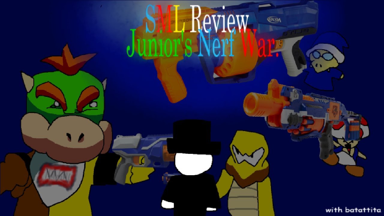 SML Review: Junior's Nerf War! - YouTube
