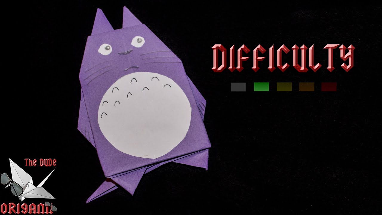 [ORIGAMI TUTORIAL] My Neighbor Totoro || Cartoons/Kids/Ornaments ...