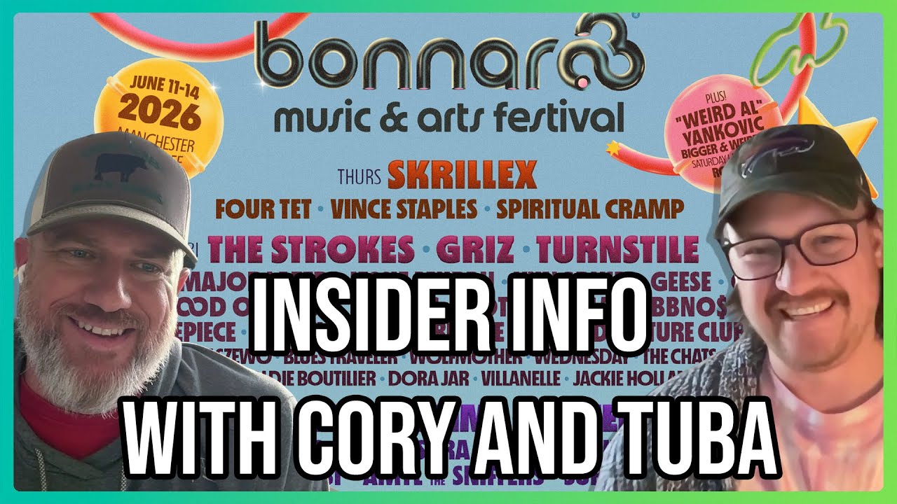 Bonnaroo 2026 Lineup Breakdown with Cory & Tuba: Early Release, Big ...
