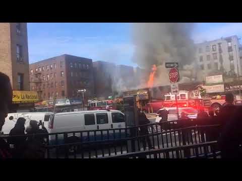 Four-Alarm Fire in Upper Manhattan