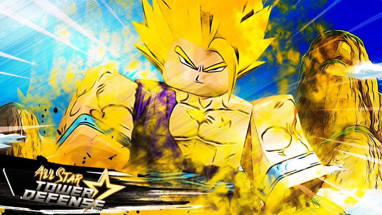 LVL 80 Gohan unleashes Goku GHOST on All Star Tower Defense | Roblox ...